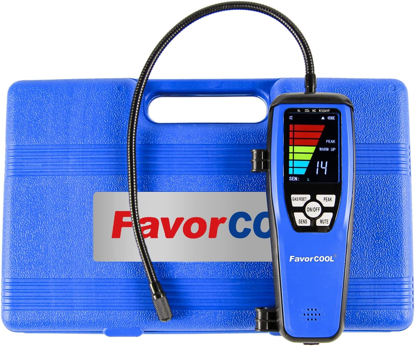 Advanced Refrigerant Freon Leak Detector with Portable Case High Sensi ...